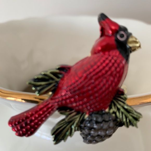 Lenox | Dining | Lenox Christmas Cardinal Napkin Rings Set Of 4 | Poshmark